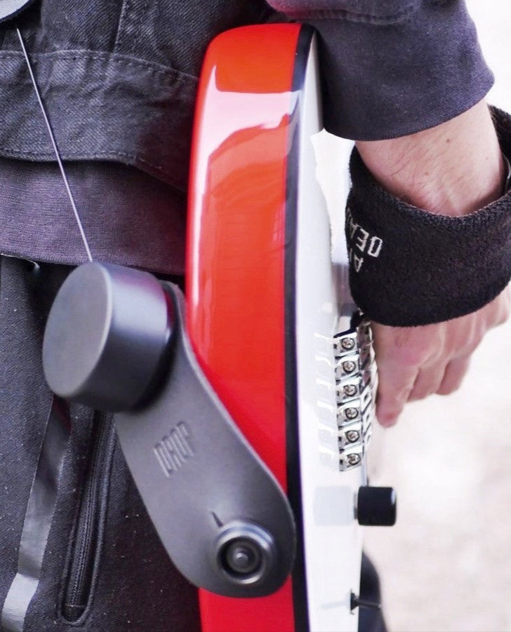 Patented strap adjuster let you adjust according to fretting technique ...